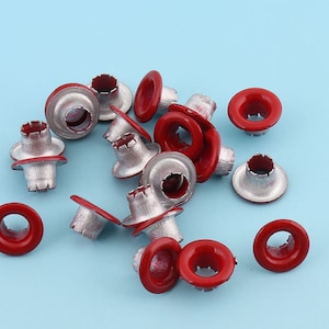 Mini Red Eyelet 100pcs 9mm Round Grommet Eyelets for Sewing Bead Cores ...