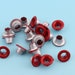 Mini Red Eyelet 100pcs 9mm Round Grommet Eyelets for Sewing Bead Cores ...
