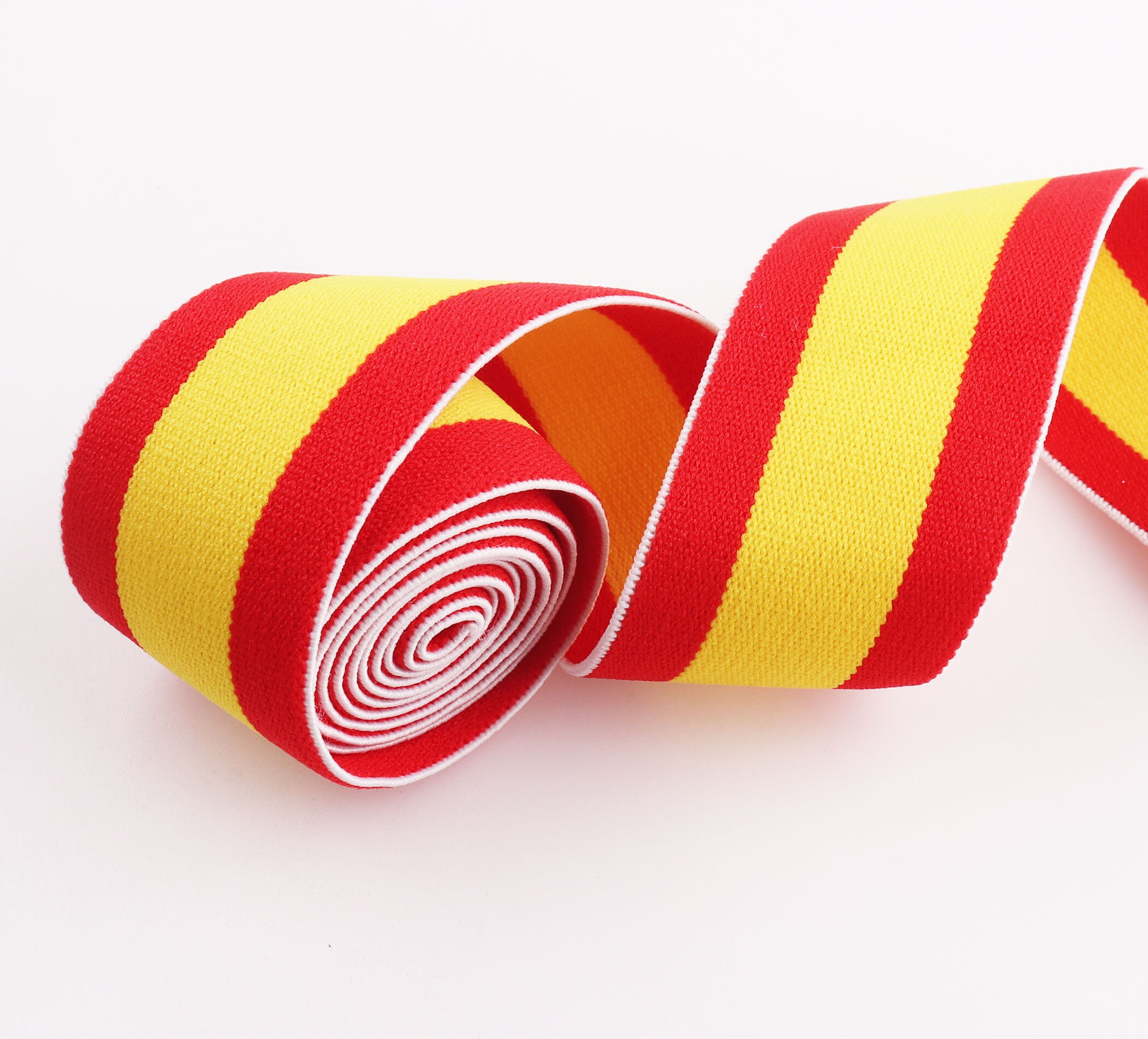 Elastic Webbing 38mm Colorful Webbing strap Colored Stripes | Etsy