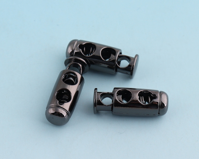 4mm Metal Cord Lock Gunmetal Toggle Cord Stopper Cord Toggle - Etsy