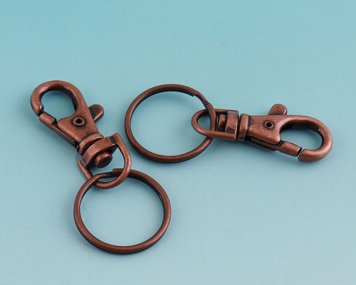 Red Copper Swivel Snap Hook 10pcs 3812mm Metal Lobster Clasp | Etsy
