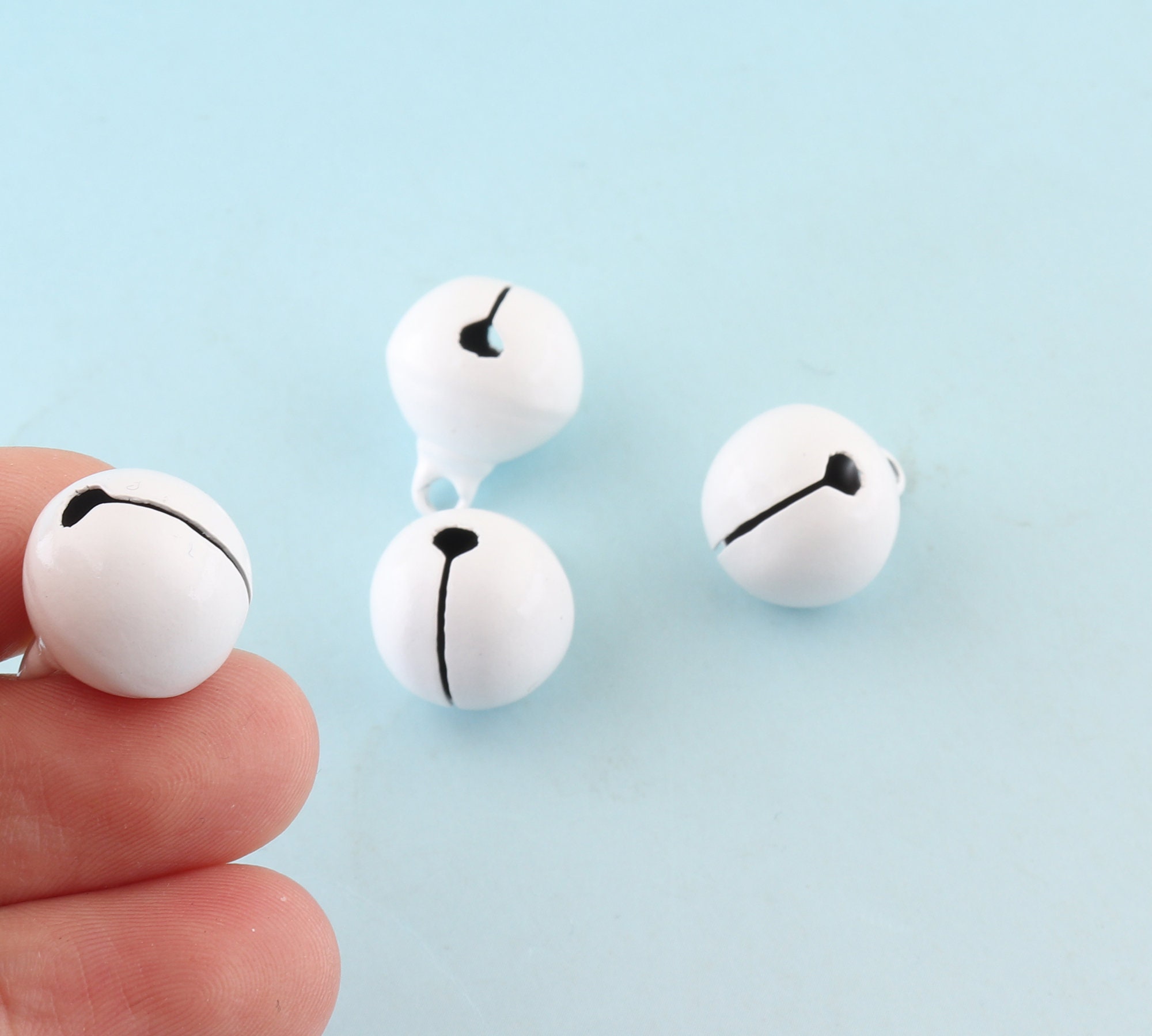 50pcs 13mm White Jingle Bells Blocks Christmas Bells Small - Etsy
