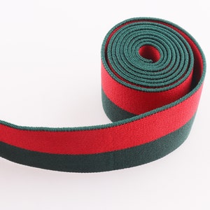 Green Elastic Webbing 1.5inches Webbing Strap Elastic Band Webbing Straps Stretch Webbing Belt ...