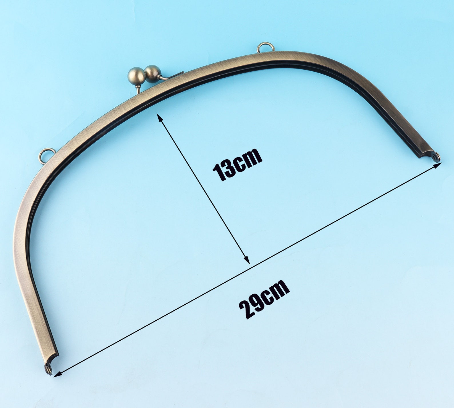 Antique Bronze Bag Frame 2913 Cm Arched Purse Frame Double - Etsy