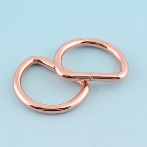 Rose Gold D Ring Metal D Ring D Buckle 20pcs 13mm Belt Strap Buckle ...