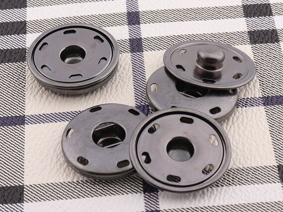 Snap Fastener 15sets Gunmtal Clothing Button Coat Snap | Etsy