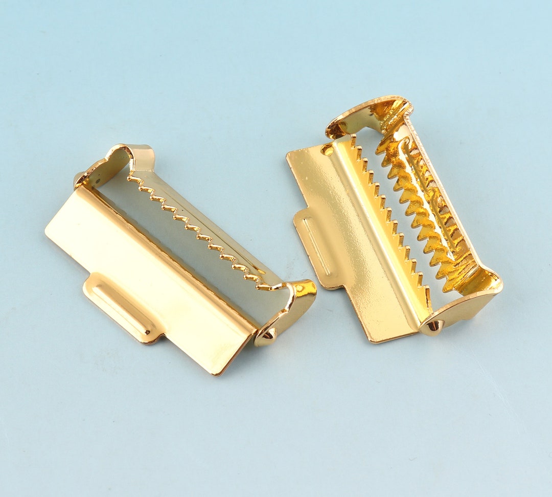 10pcs 39mm Ratchet Adjusters Gold Suspender Slide Buckles Suspender ...
