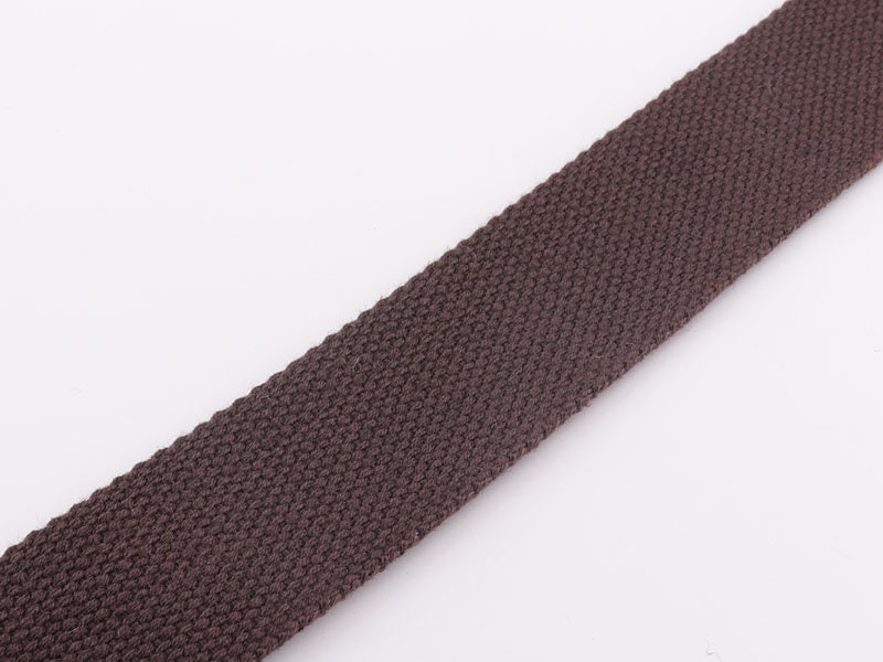 Dark Brown Webbing 38mm Stripe Webbing Fabric Belt Canvas | Etsy