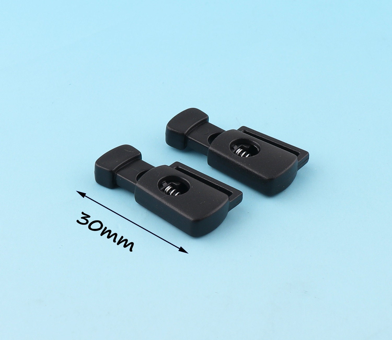 6mm Cord Stopper for Elastic Cord Black Plastic Toggle Cord | Etsy