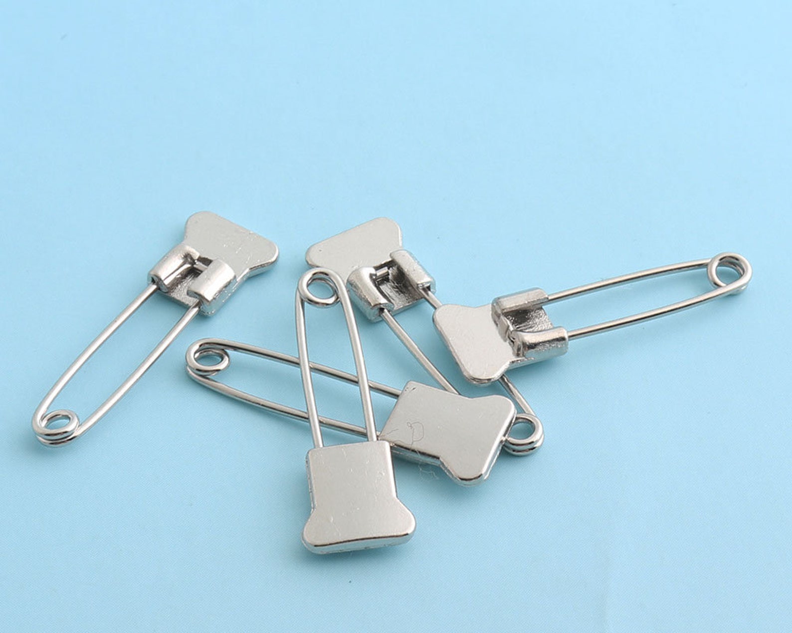 Silver Safety Pins 100pcs 258mm COPPER kilt Safety Pins Pins | Etsy