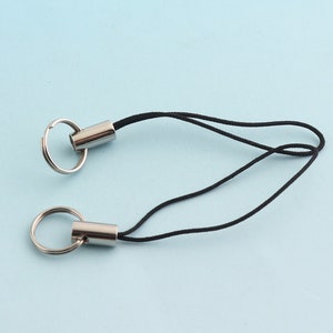 Black Cell Phone Strap 50pcs 70mm Cell Phone Accessory Cell Phone Cords ...