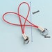 50pcs 55mm Red Cell Phone Straps Cell Phone Accessory Cell Phone Cords ...