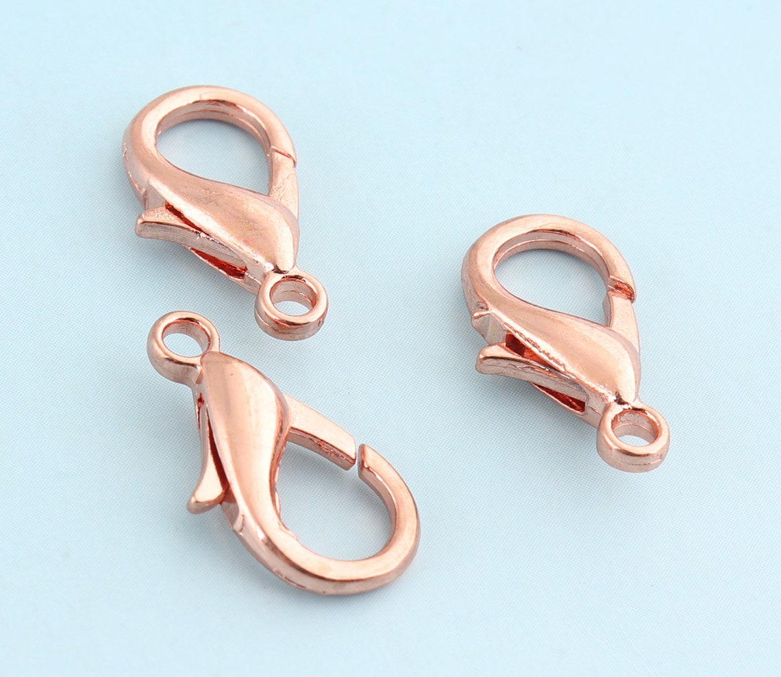 Rose Gold Lobster Clasp 20pcs 18mm Mini Snap Hook Swivel Hook - Etsy