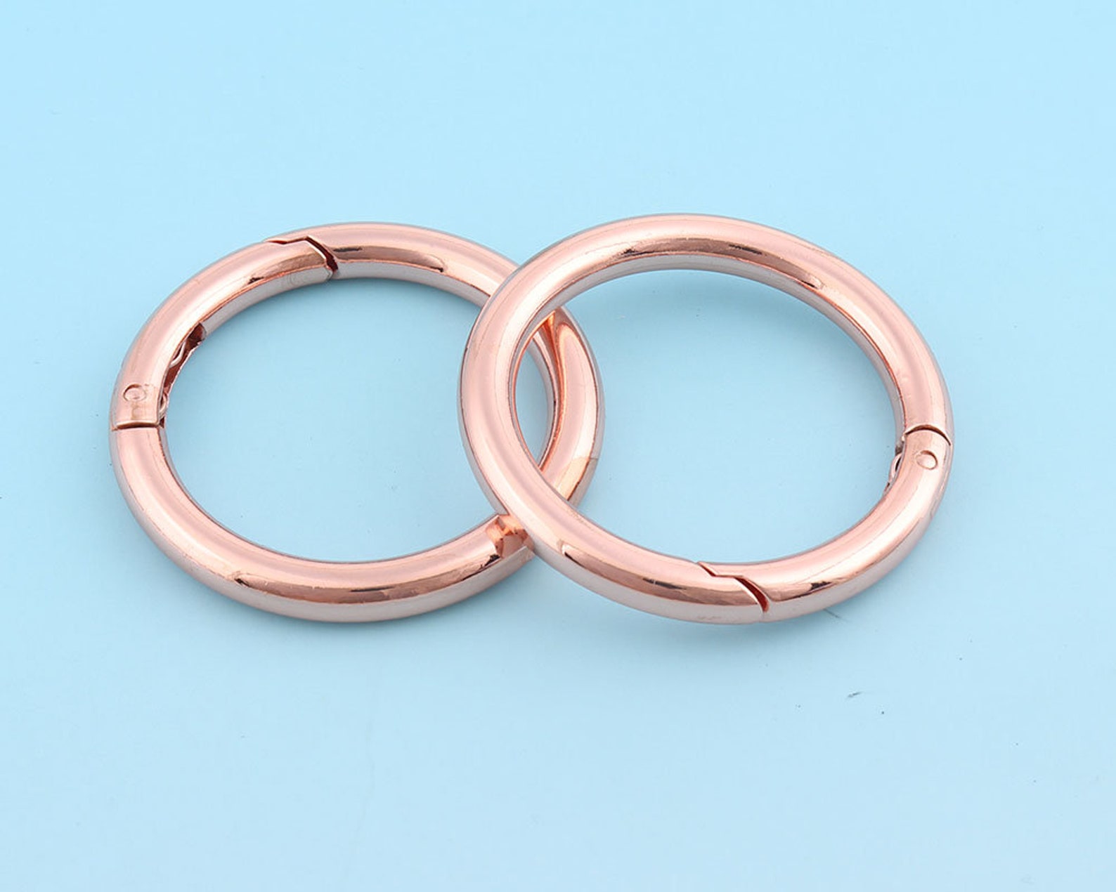 Rose Gold Spring Hook Push Gate Snap Hook4pcs 1 1/2" Metal/alloy Clasp ...