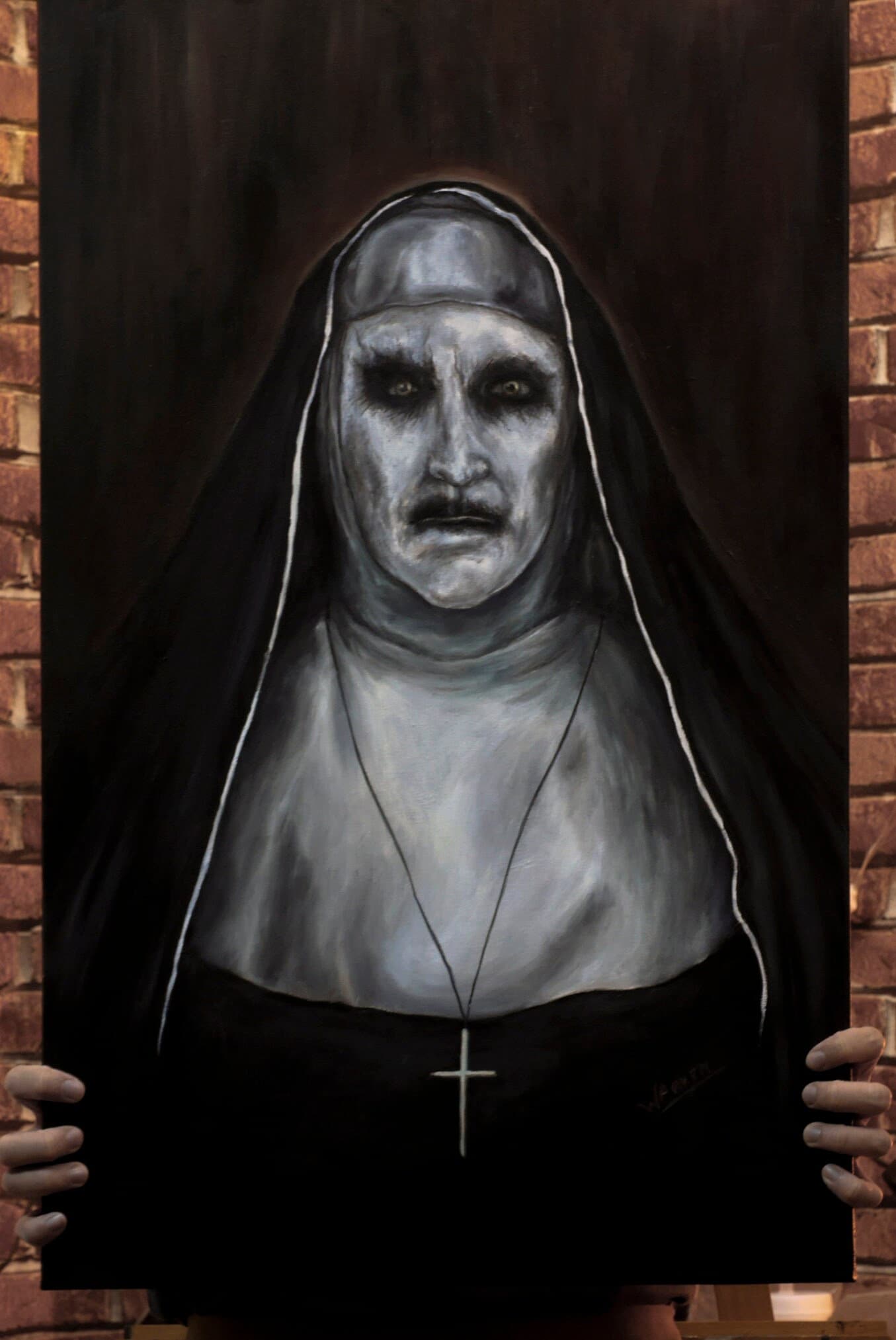 Original Painting replica Print Versionthe Nun Valak - Etsy