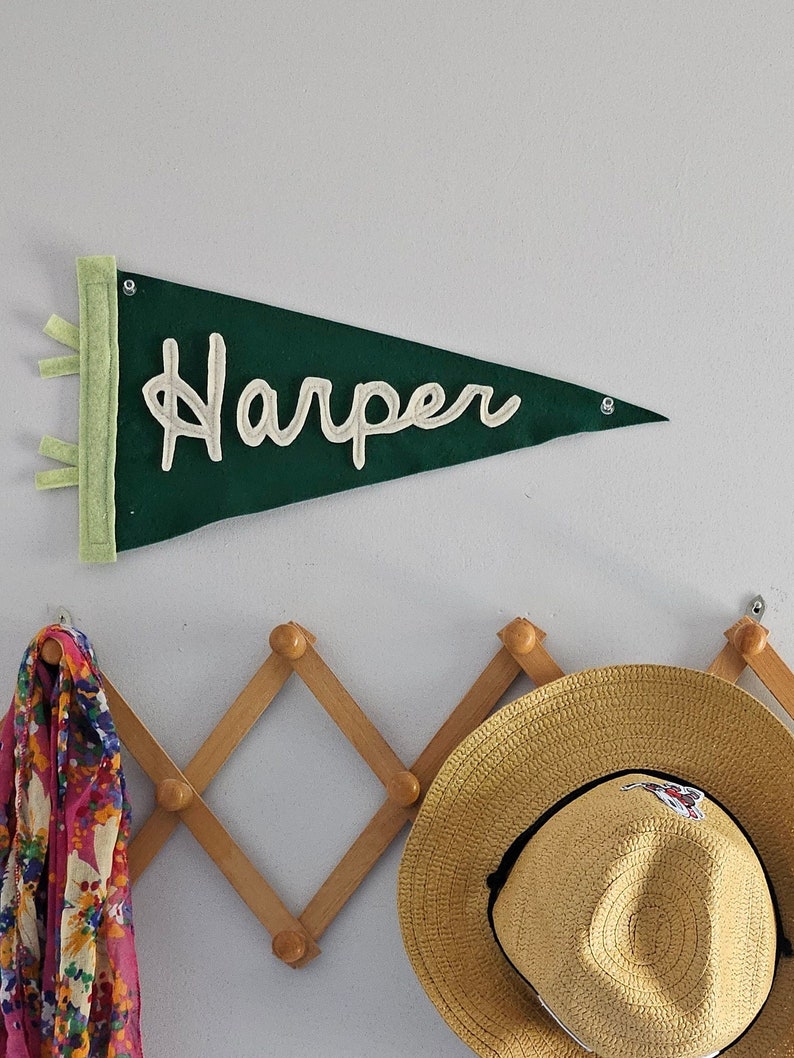 Personalized Name Banner, Colourful Name Flag, Girls Room Decor, Boys ...