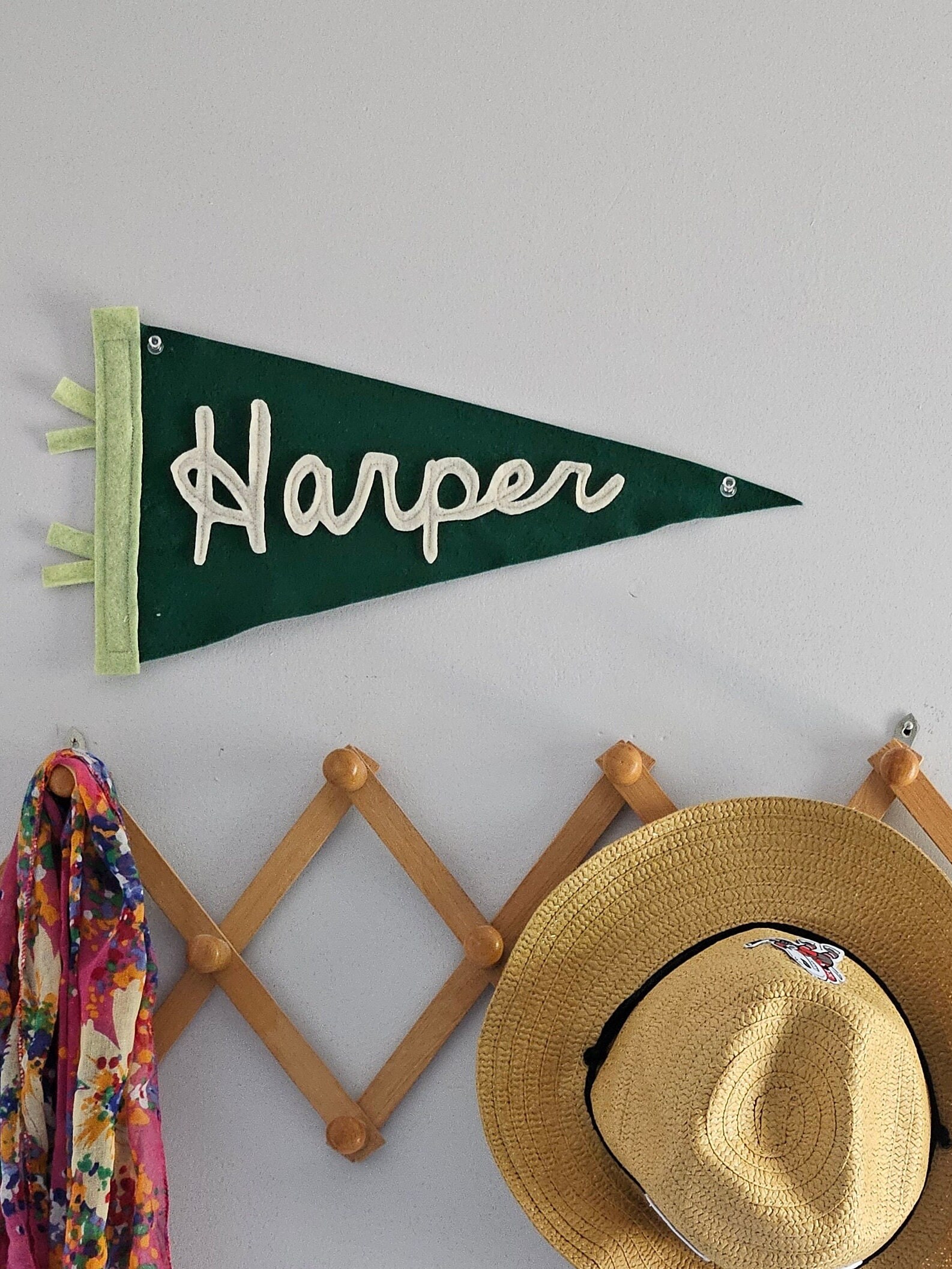 Personalized Name Banner, Colourful Name Flag, Girls Room Decor, Boys ...