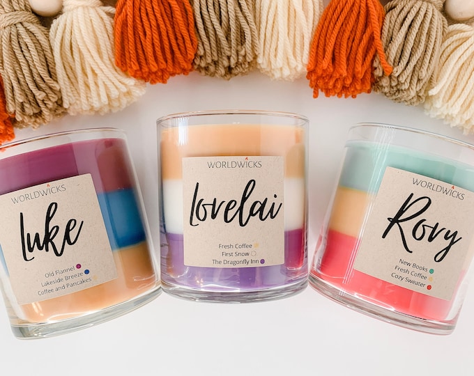 Gilmore Girls Inspired Candles - Lorelai, Rory, Luke, Emily, Richard ...