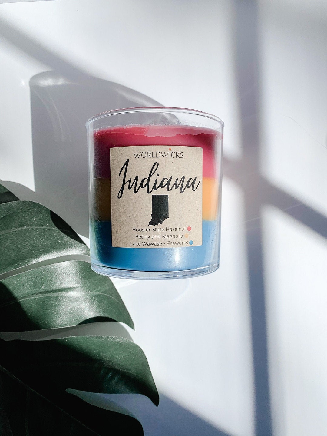 Indiana Triple Scented State Candle, Housewarming, Moving Gift ...