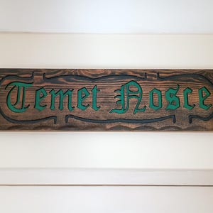 Temet Nosce Plaque Sign From the Matrix Reproduction - Know Thyself - Etsy