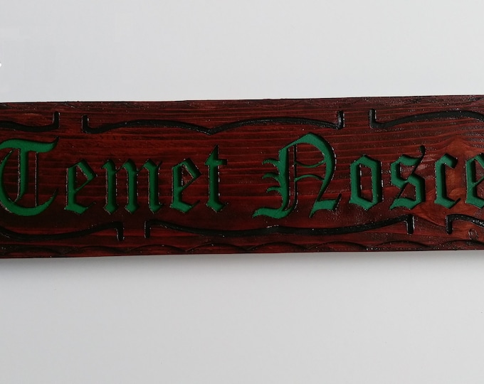 Temet Nosce Plaque Sign From the Matrix Reproduction - Know Thyself - Etsy