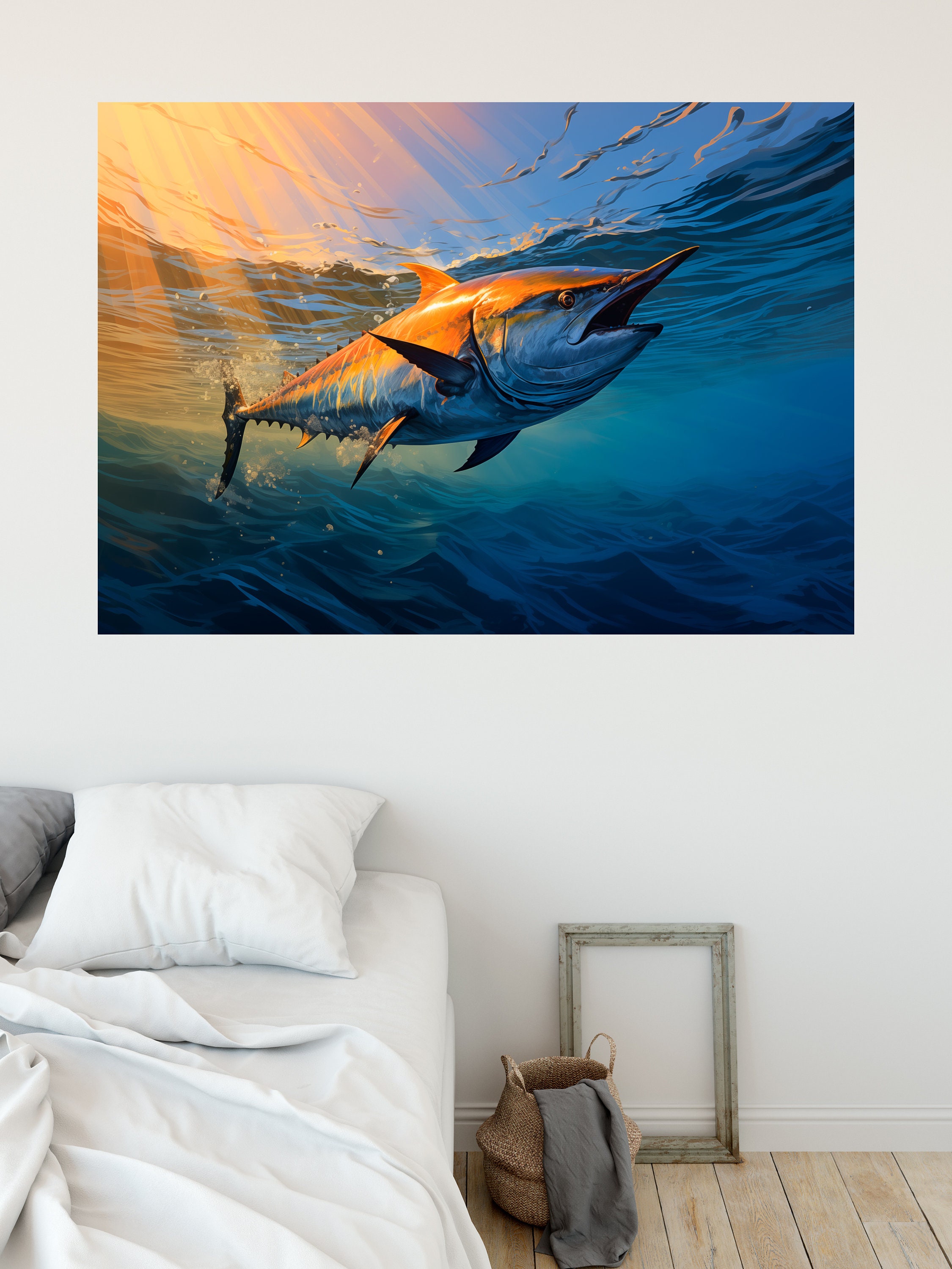 Bluefin Tuna Poster | 4 High Quality PNG| Sublimation | Digital ...