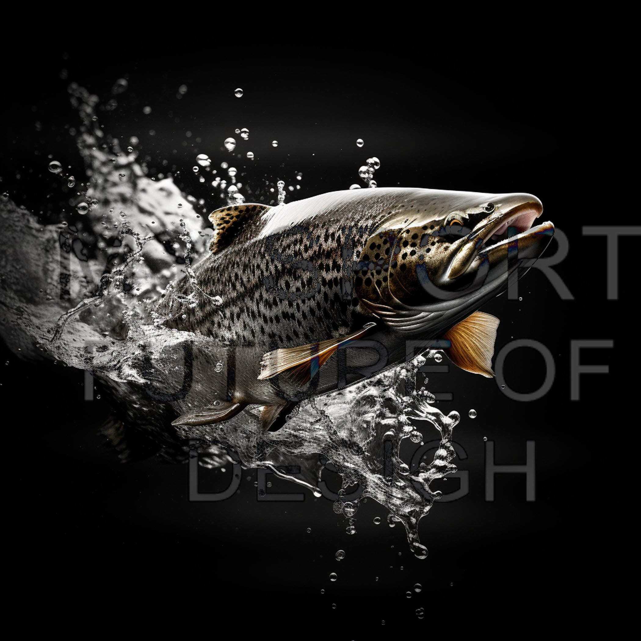 4 Angry Brown Trout High Quality Svg| Sublimation | Digital Download ...