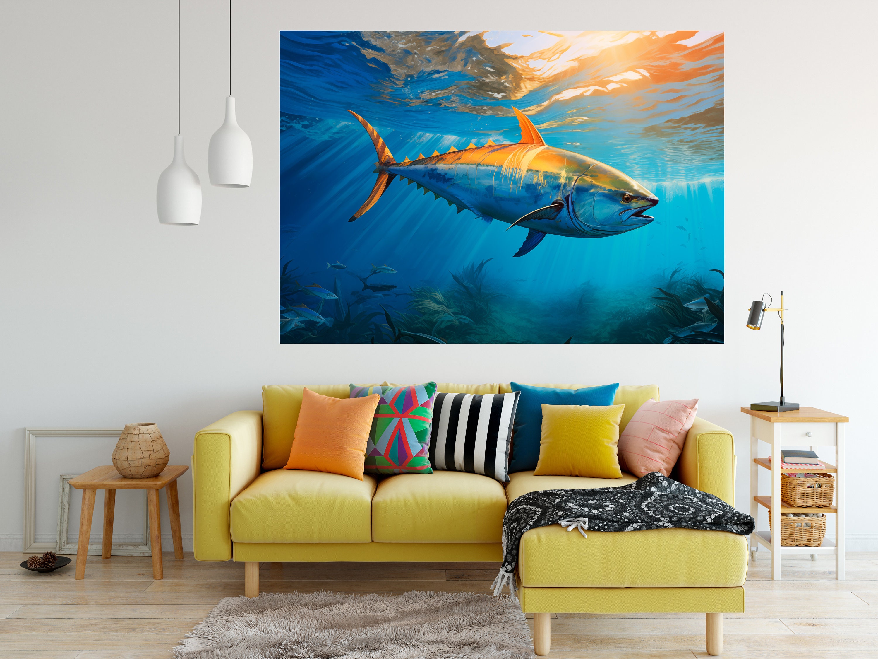 Bluefin Tuna Poster | 4 High Quality PNG| Sublimation | Digital ...