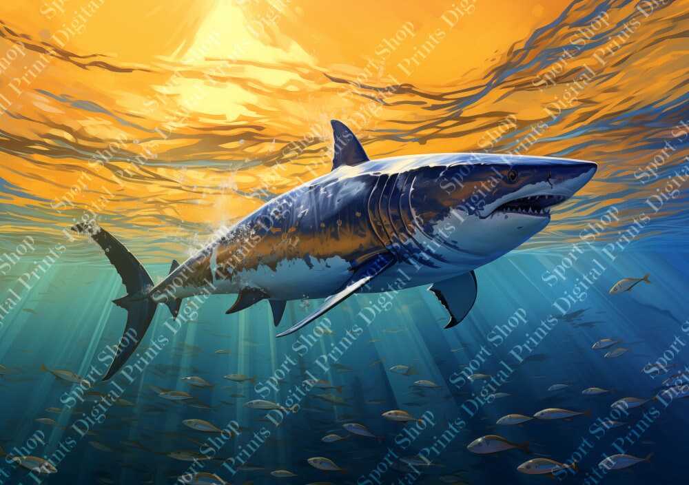 Bluefin Tuna Poster | 4 High Quality PNG| Sublimation | Digital ...