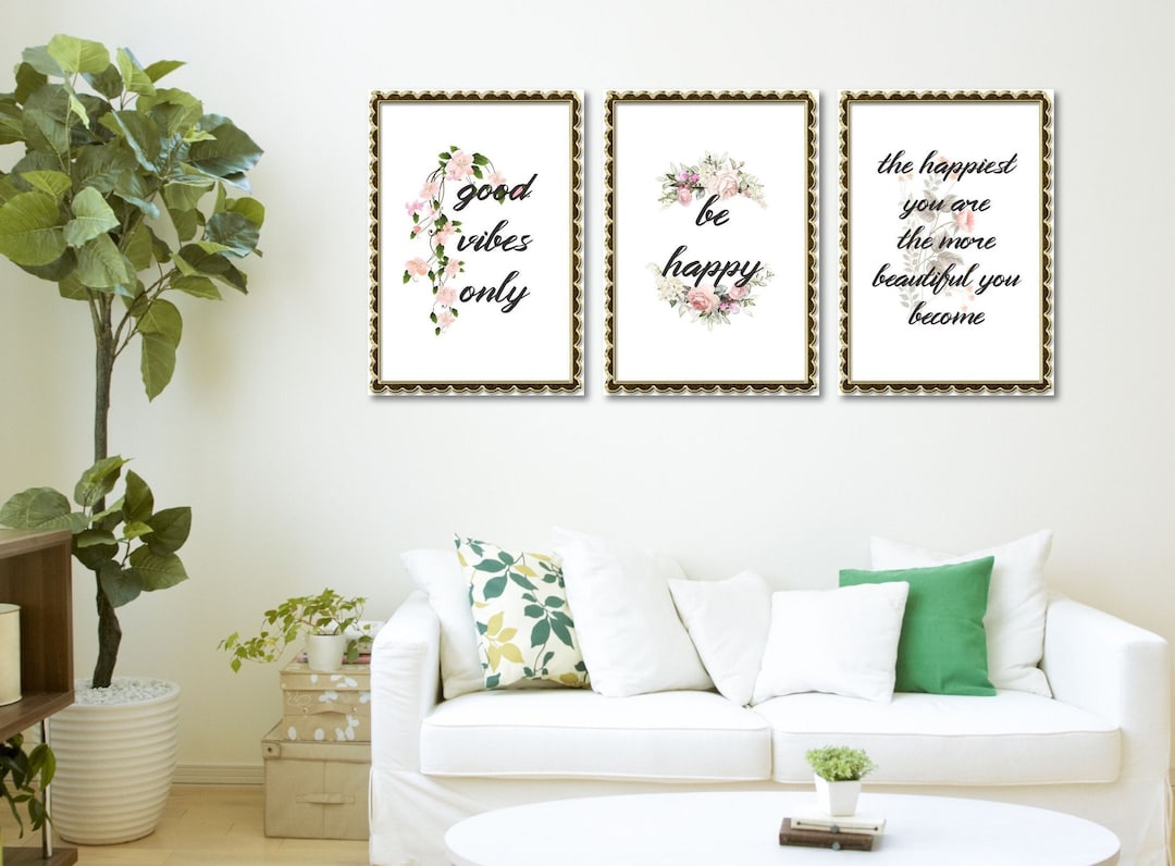 Be Happy, Family Quotes for Wall Art, Motivational Quotes, Good Vibes ...