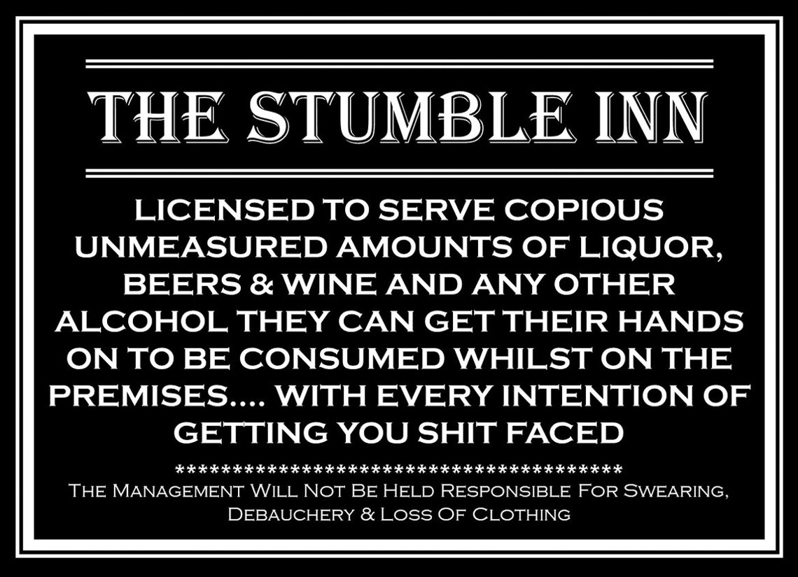 Personalised Licensee Aluminium Metal Sign Customised With - Etsy UK