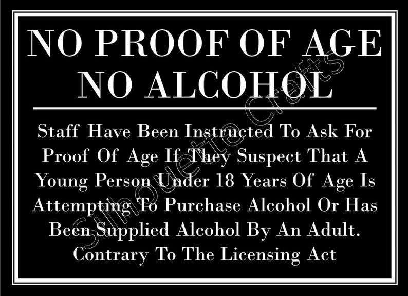 Licensing Law Pub Bar Restaurant Outside Catering Aluminium - Etsy UK