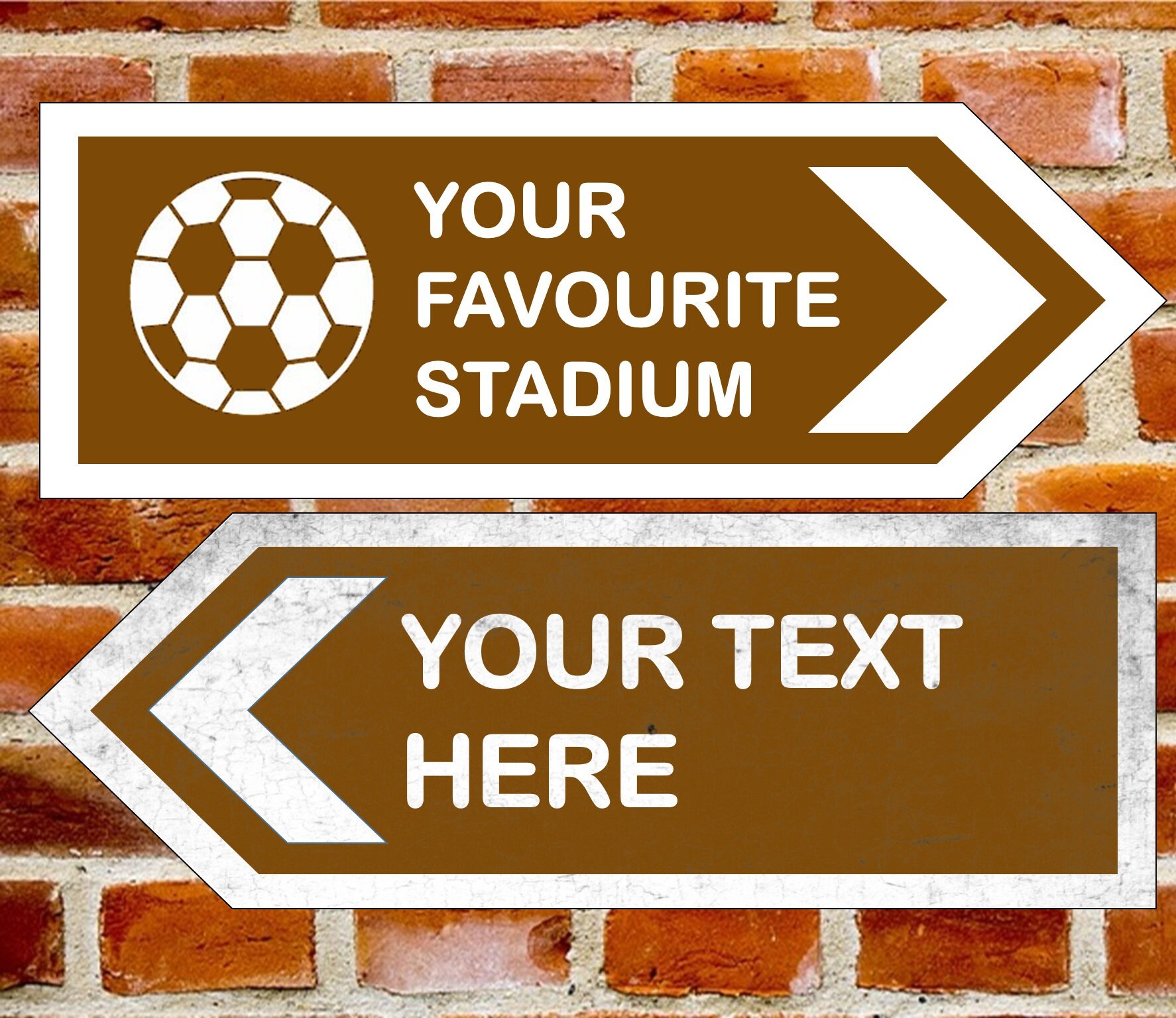 Metal Personalised UK Road Arrow Sign Left or Right Direction | Etsy UK