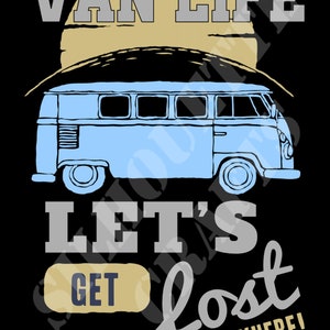 Vanlife 'let's Get Lost' Metal Camper Sign - Custom Colors - Etsy UK