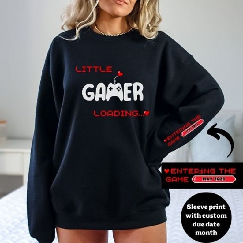 Gamer Maternity Shirt-gamer Baby-sweatshirt for Video Game Player Baby ...