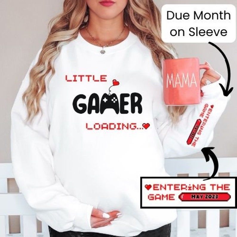 Gamer Maternity Shirt-gamer Baby-sweatshirt for Video Game Player Baby ...