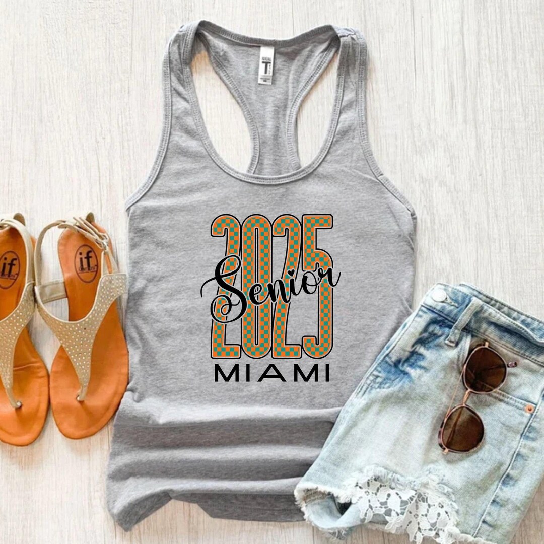 Miami Grad Senior 2025 Gift Shirt, Gift for Her MIA Graduate, U Miami ...
