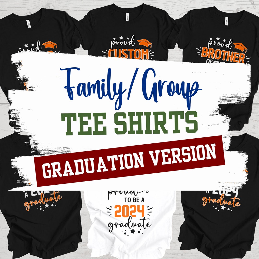 Custom Family Graduation Shirts, Senior 2024 Family Matching T Shirt ...