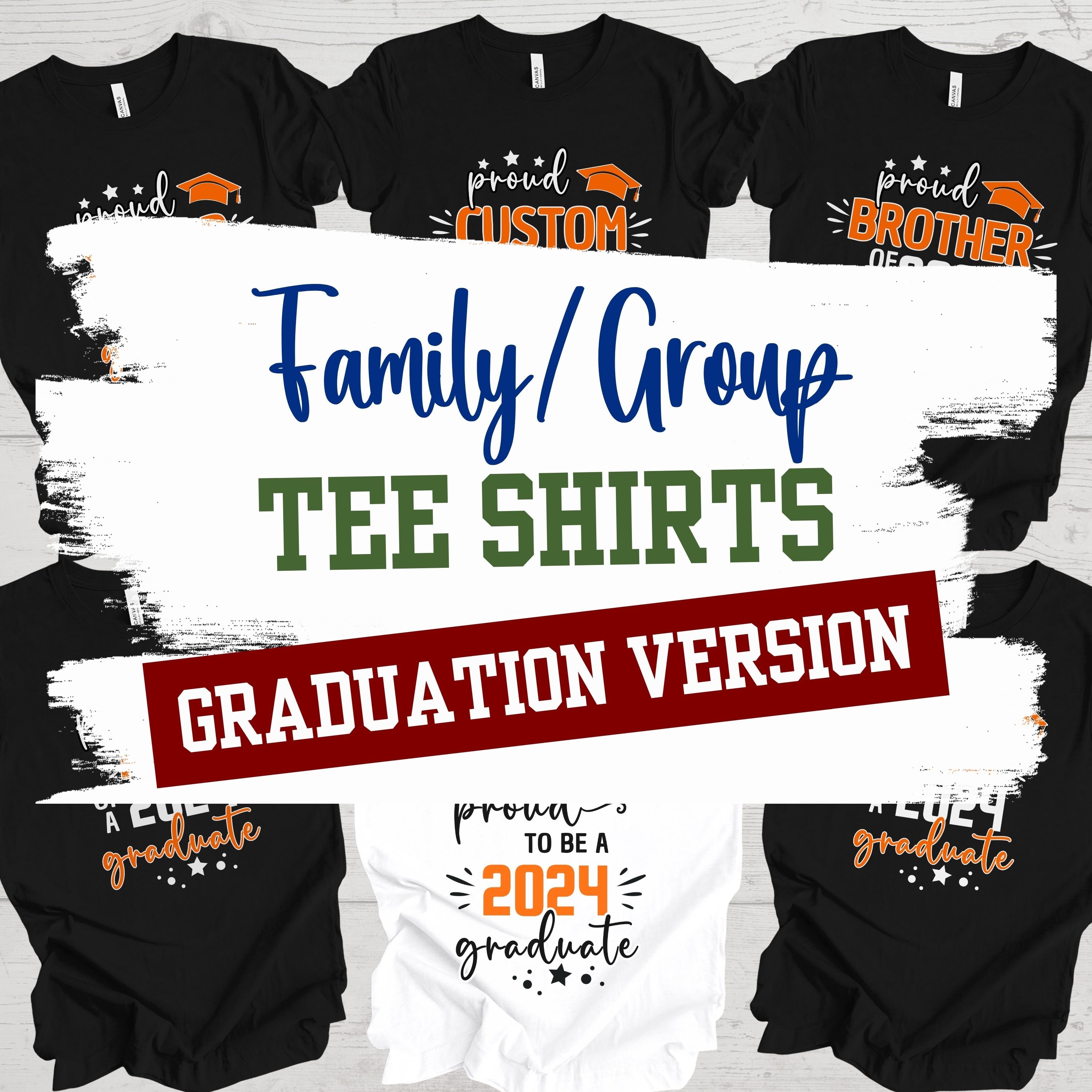 Custom Family Graduation Shirts, Senior 2024 Family Matching T Shirt ...