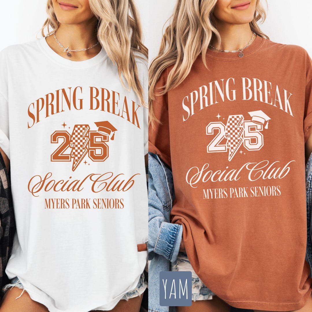 Custom Spring Break Senior Gift 2025 Luxury Social Club, Senior Family ...