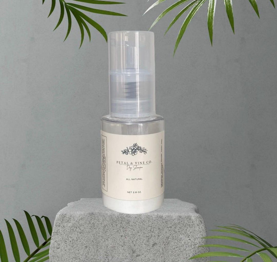 All Natural Dry Shampoo Powder Pump Spray - Etsy