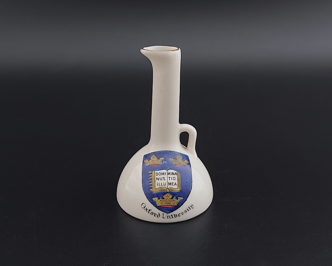 Antique Edwardian Oxford University Small Crested China Jug by Grafton ...