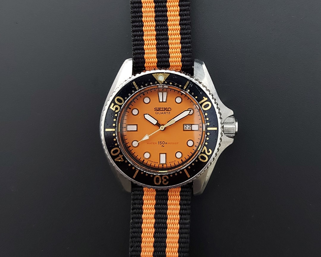 Scarce 1980 Vintage SEIKO Stainless Steel Mid-size Quartz Diver’s Watch ...