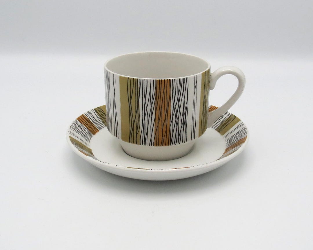 Vintage Midwinter ‘sienna’ Mid-century Modern Cup & Saucer by Jessie ...