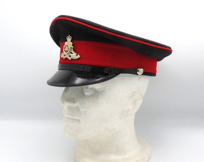 Genuine Royal Artillery No.1 Dress Uniform Peaked Cap With Badge – Size ...