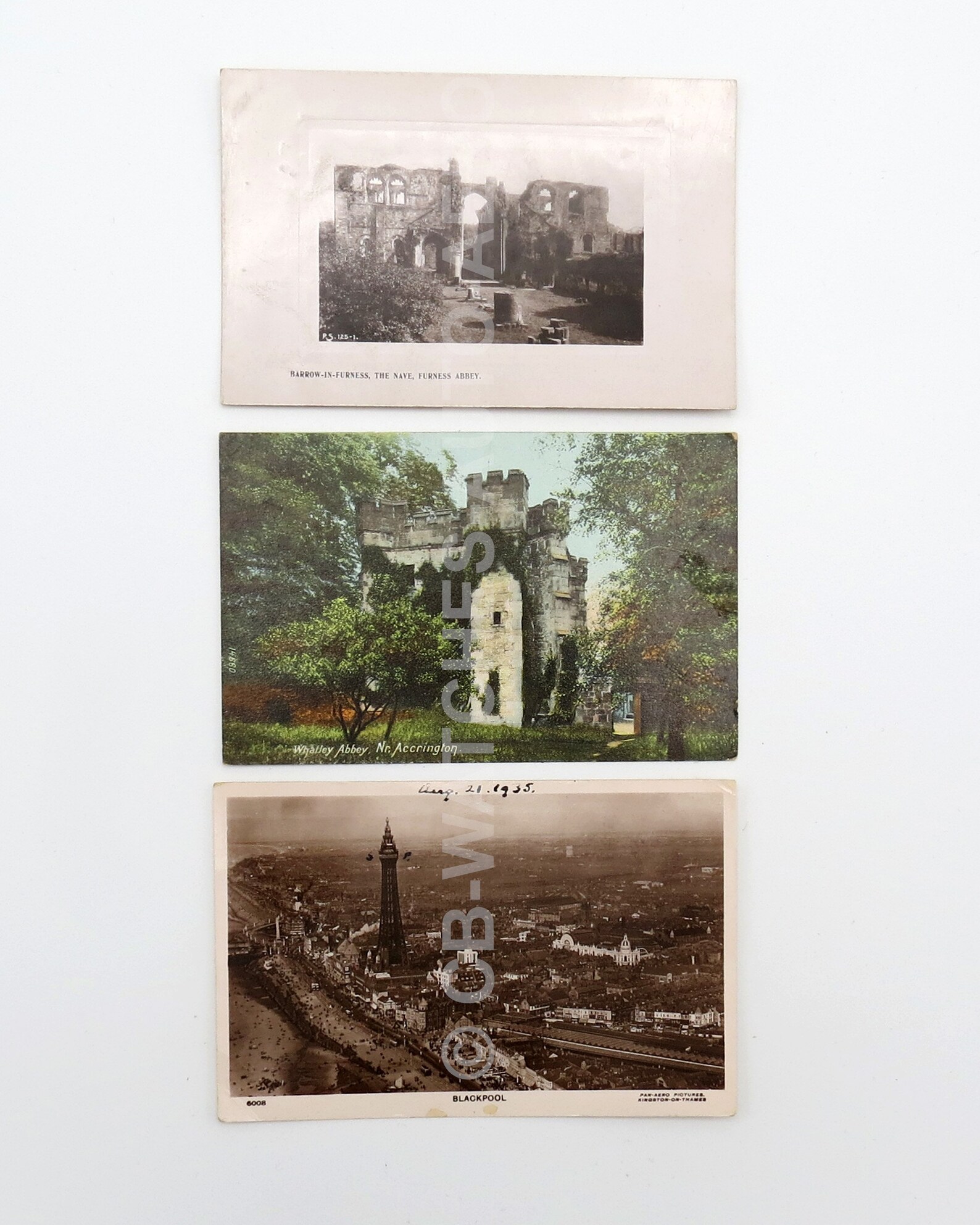 Collection of 12 Genuine Antique & Vintage Postcards of Lancashire ...