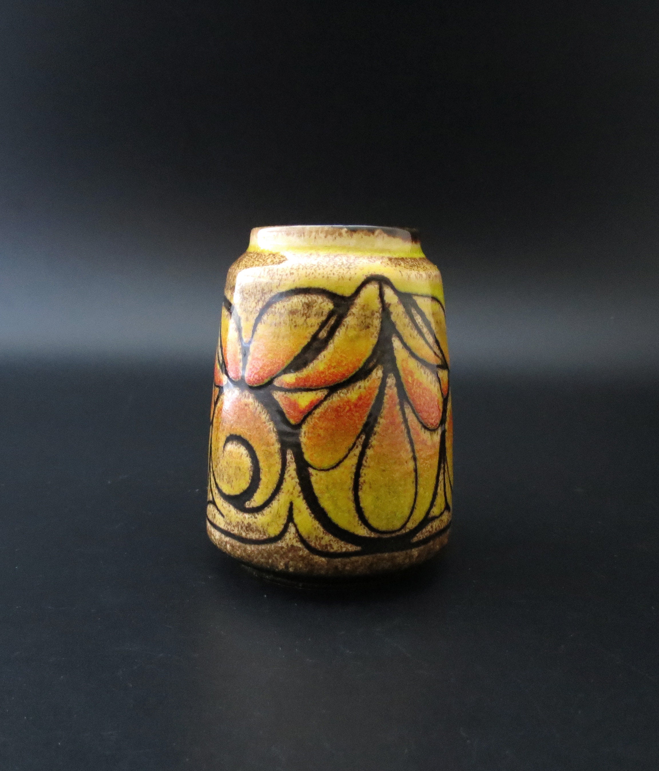 Stunning vintage retro Poole Aegean hand made pottery vase shape 83 ...
