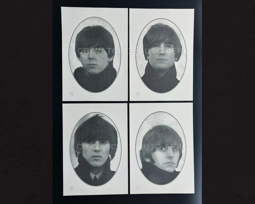 Rare Set of Four Unusual Vintage BEATLES Limited Edition Prints - Etsy