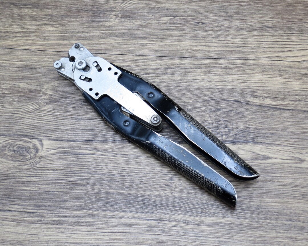 Scarce Unusual Vintage plessey Co. Patented Mechanical Telecommunications Crimping Tool. C.1940s ...