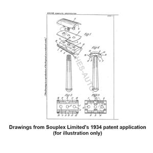 Vintage 1930s Art Deco Bakelite Patented Safety Razor by Souplex Ltd ...